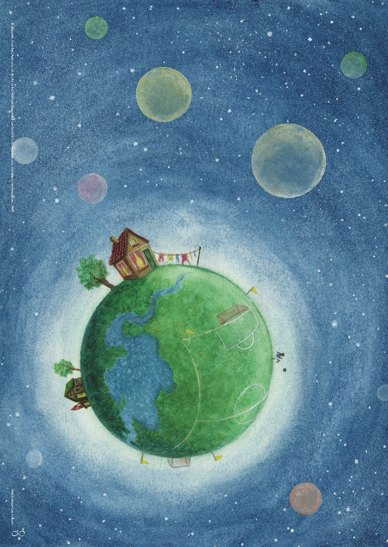 Poster: Een bal in het heelal - Posters - www.promo-lemniscaat.nl